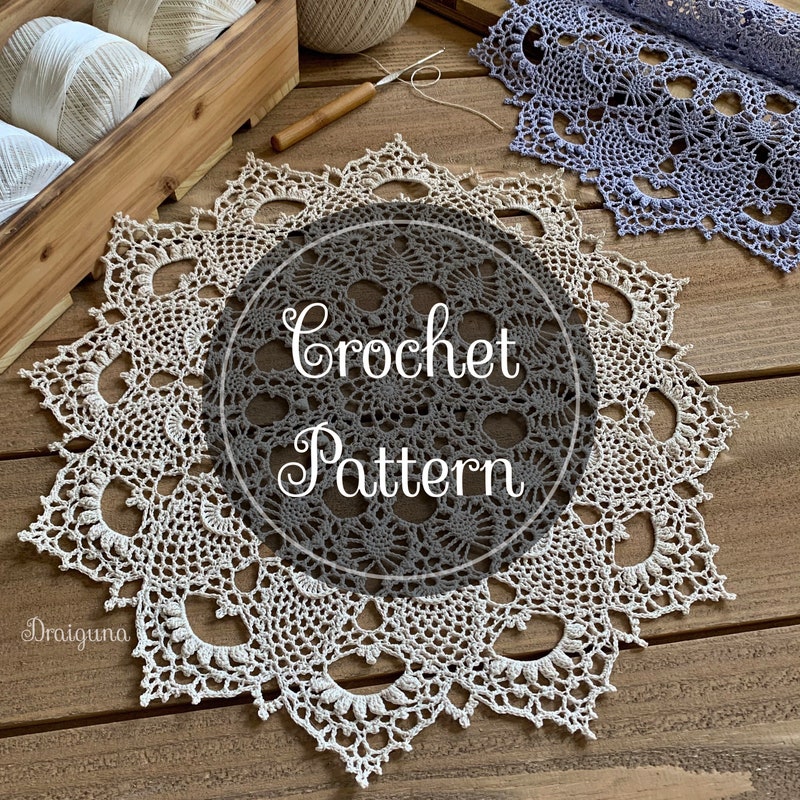 Large Crochet Doily Pattern - Etsy
