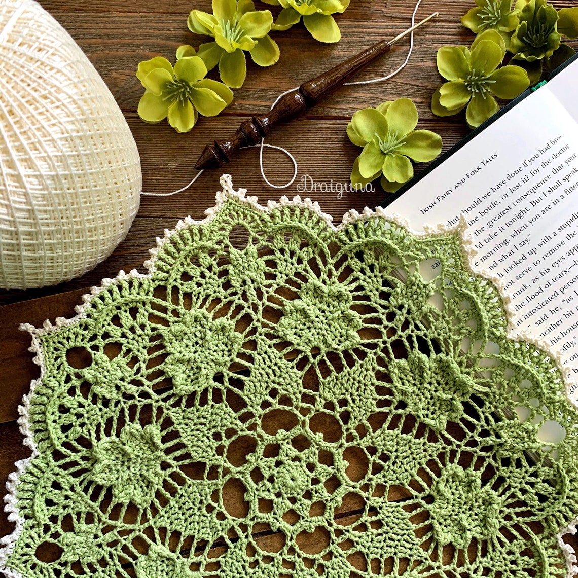 Shamrock Soiree Crochet Doily Pattern (english Only), PDF Digital ...