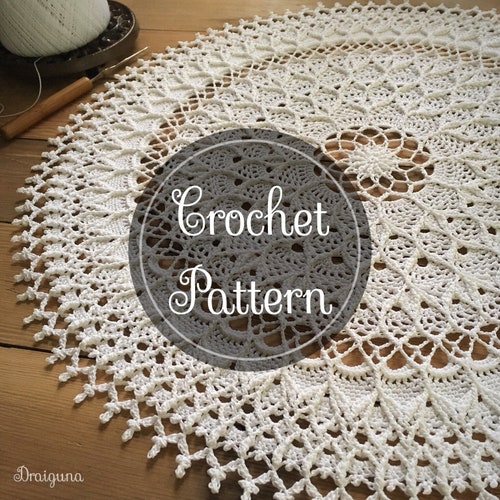 Crochet Pattern for Circular Round Table Centerinstant PDF | Etsy