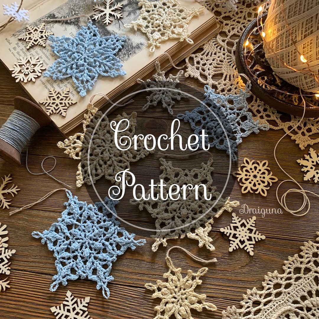 Snowflakes of the Hidden Grove Crochet Pattern (english Only), 4 ...