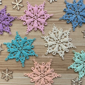 Frosty Tails Snowflake, Crochet Snowflake Pattern (english Only), PDF ...