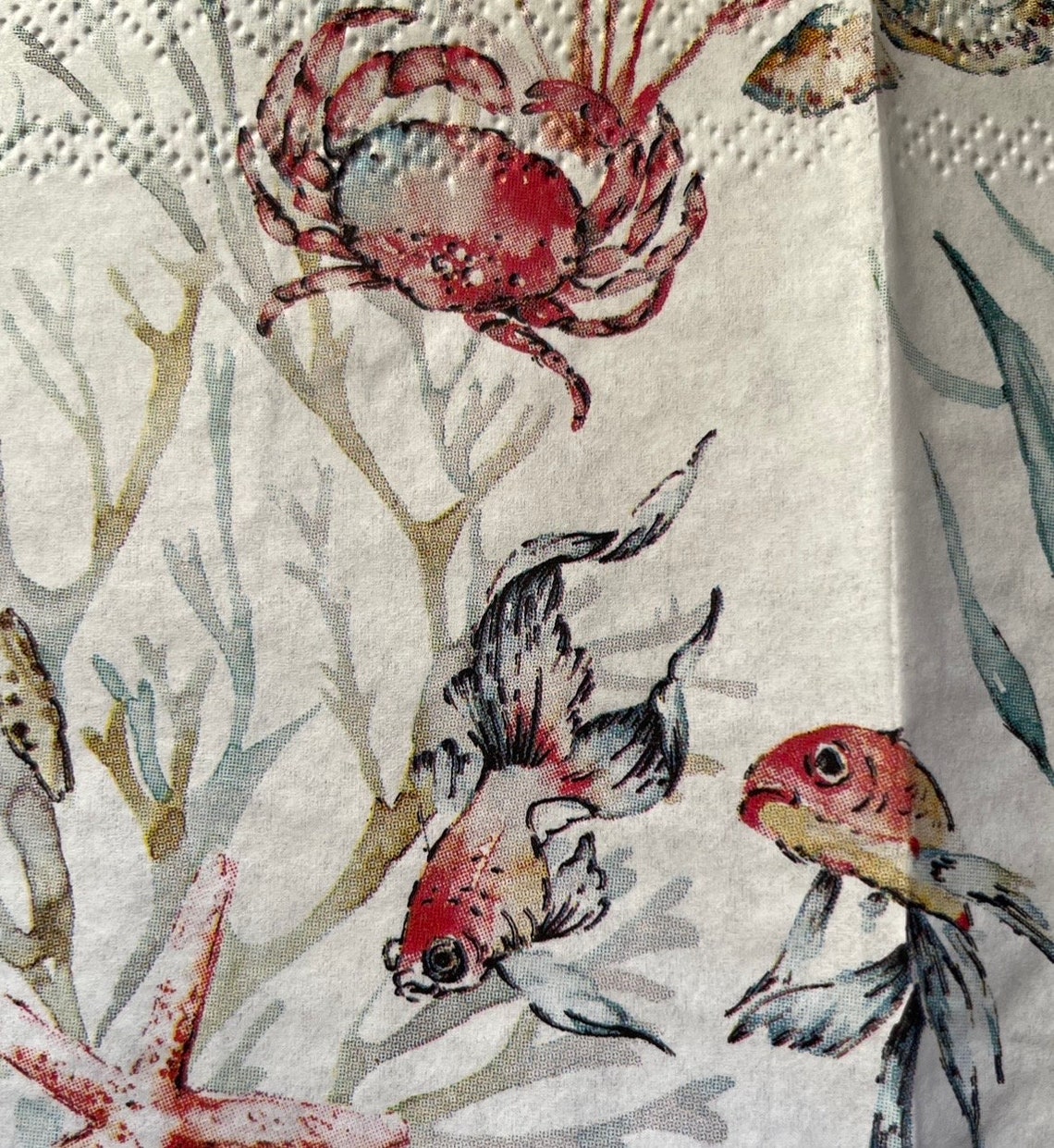 2 Small Ambiente Paper Napkins for Mixed Media, Collage, Scrapbook ...