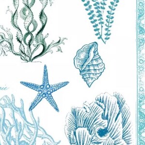 2 Single Sea Life Inspired Paper Napkins for Mixed Media - Etsy