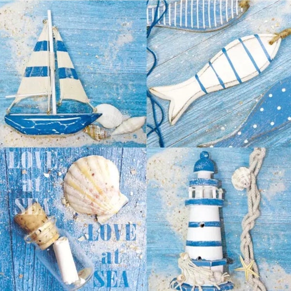 Decoupage Nautical - Etsy