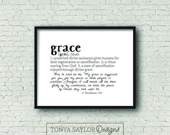 Grace definition | Etsy