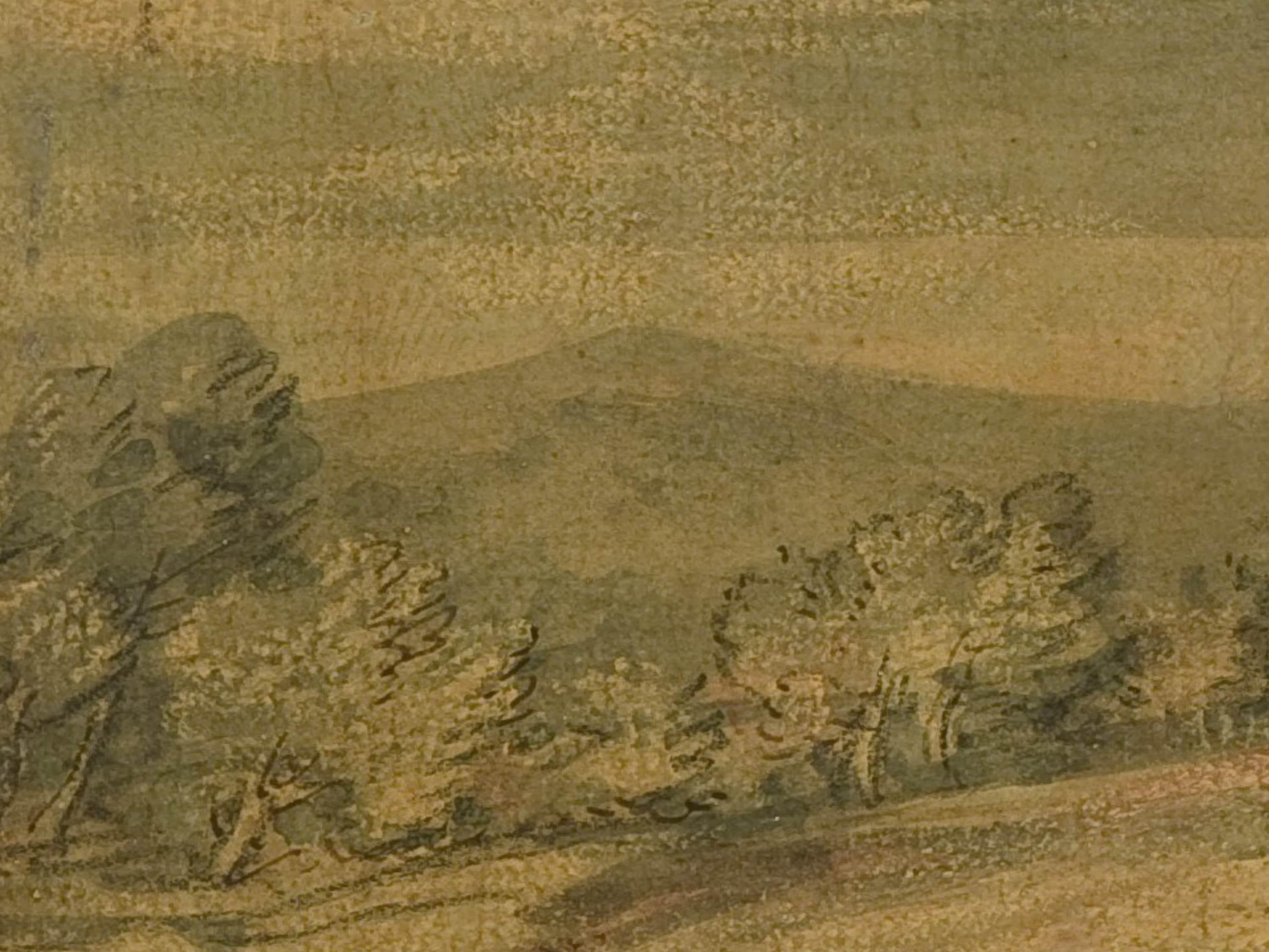 Vintage Farm Scene, PRINTABLE Artwork, British Landscape, 1700s Drawing ...