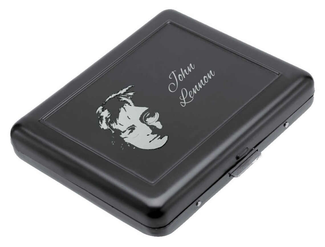 Personalized Black Cigarette Case / Custom Name and Foto | Etsy