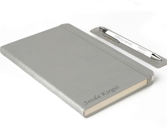 Custom Notebook and Pen Set Blue / Personalized Name | Etsy