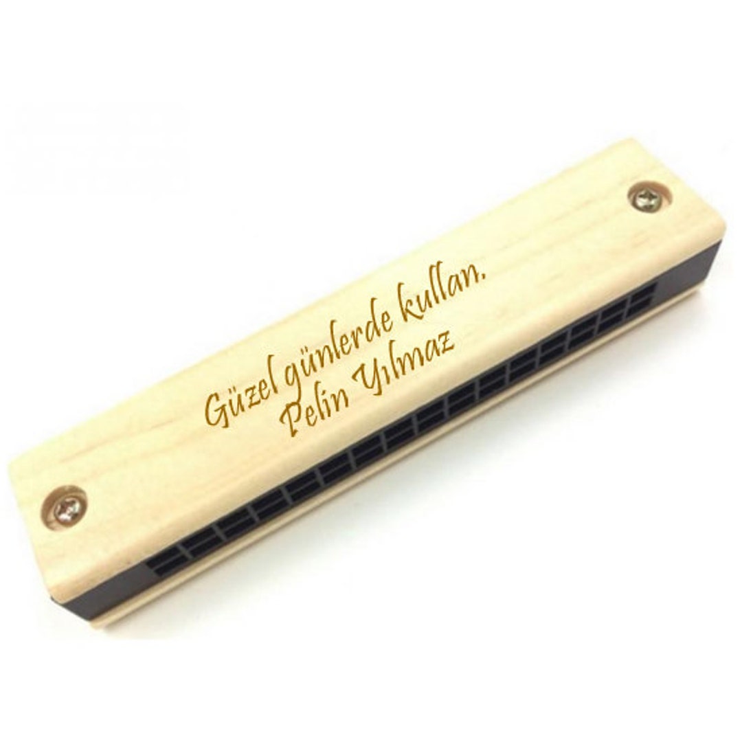 Harmonica Wooden Personalized / Custom Engraved Name - Etsy