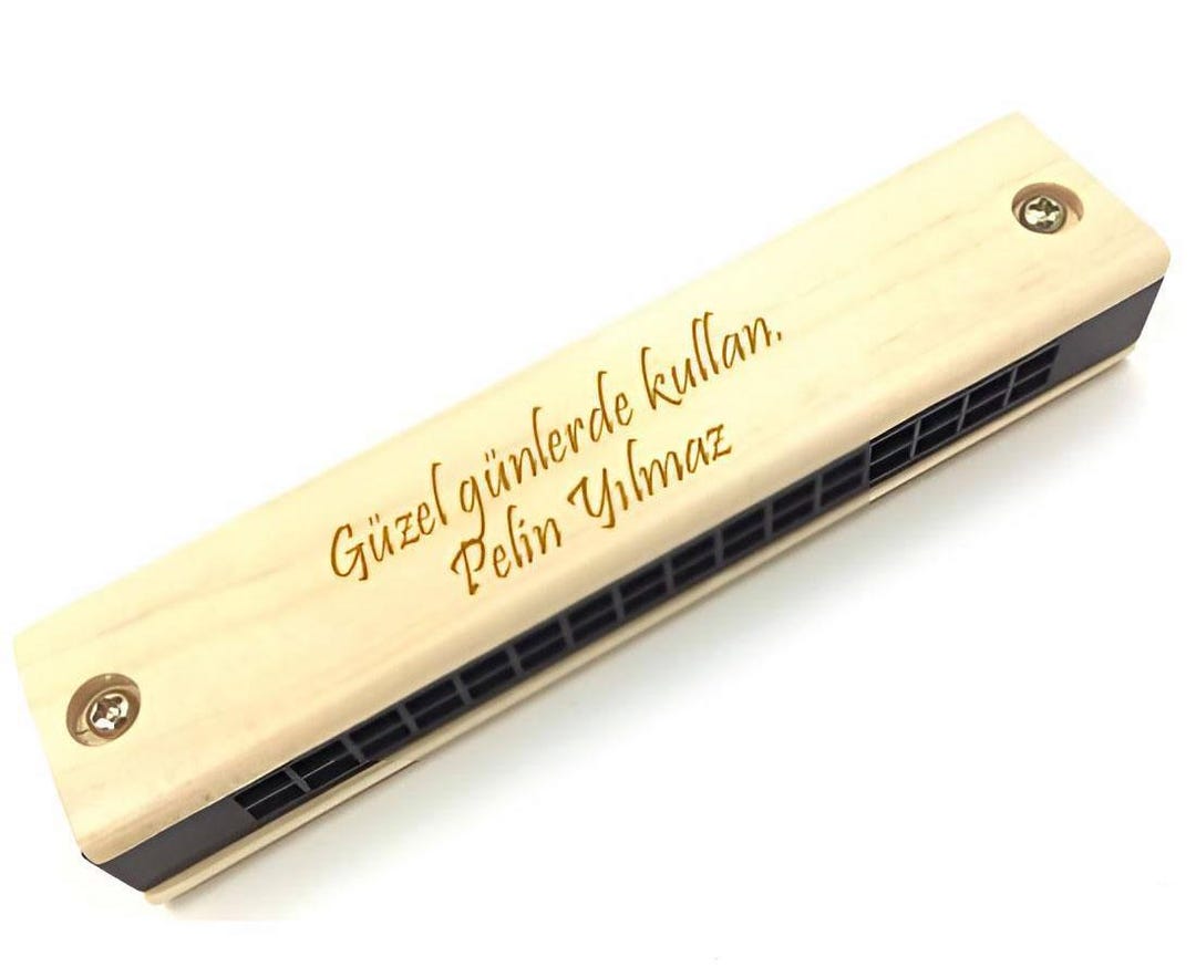 Harmonica Wooden Personalized / Custom Engraved Name - Etsy