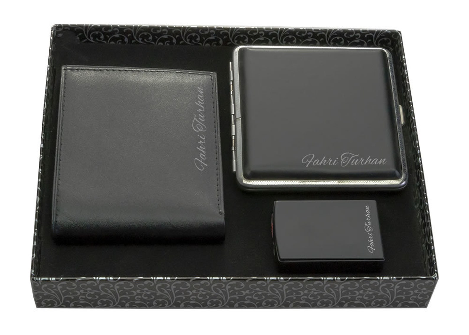 Personalized Wallet Lighter and Cigarette Case Set / Custom - Etsy