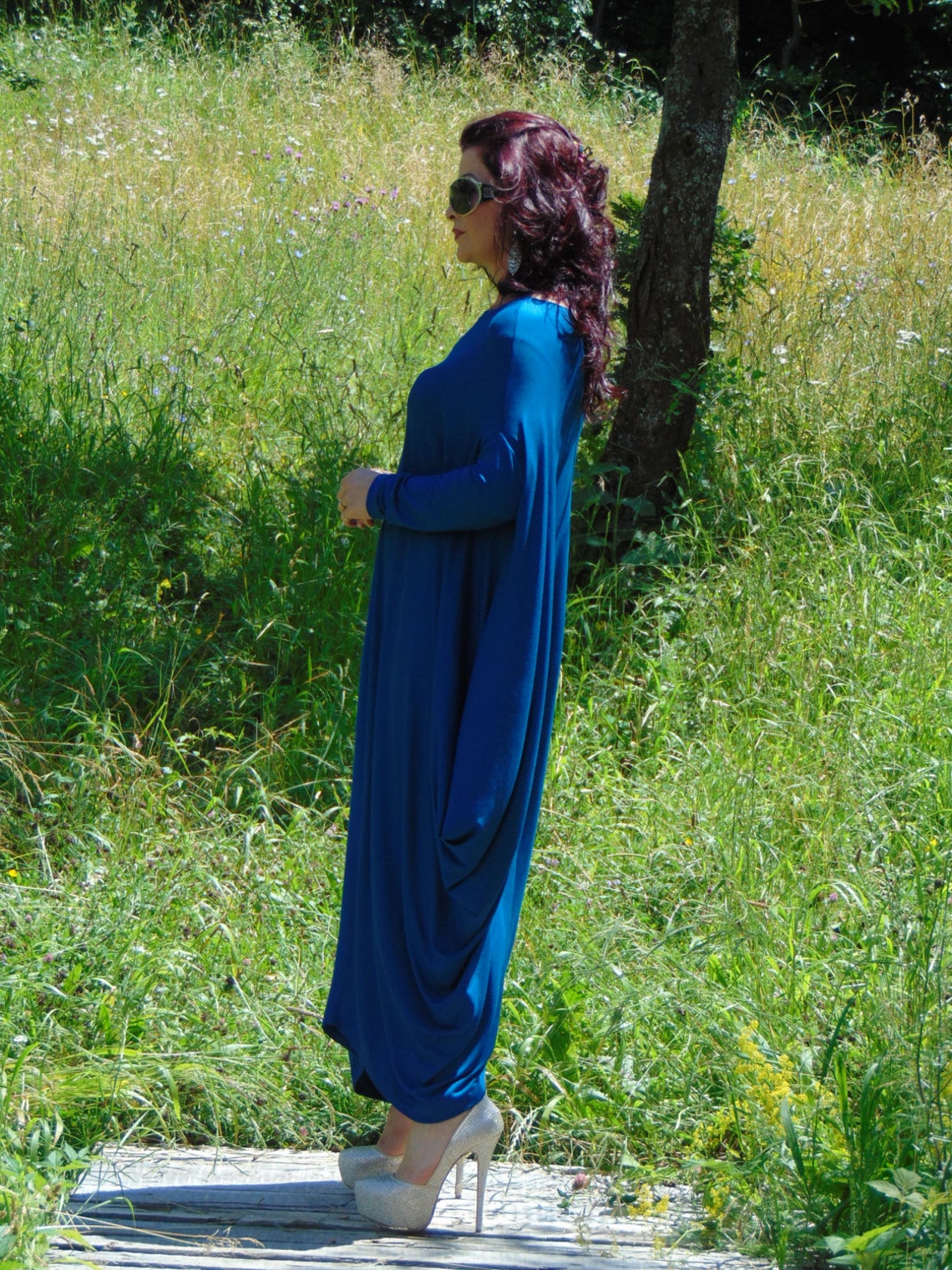 Draped Dress/oversize Dress /summer Dress/cover up | Etsy