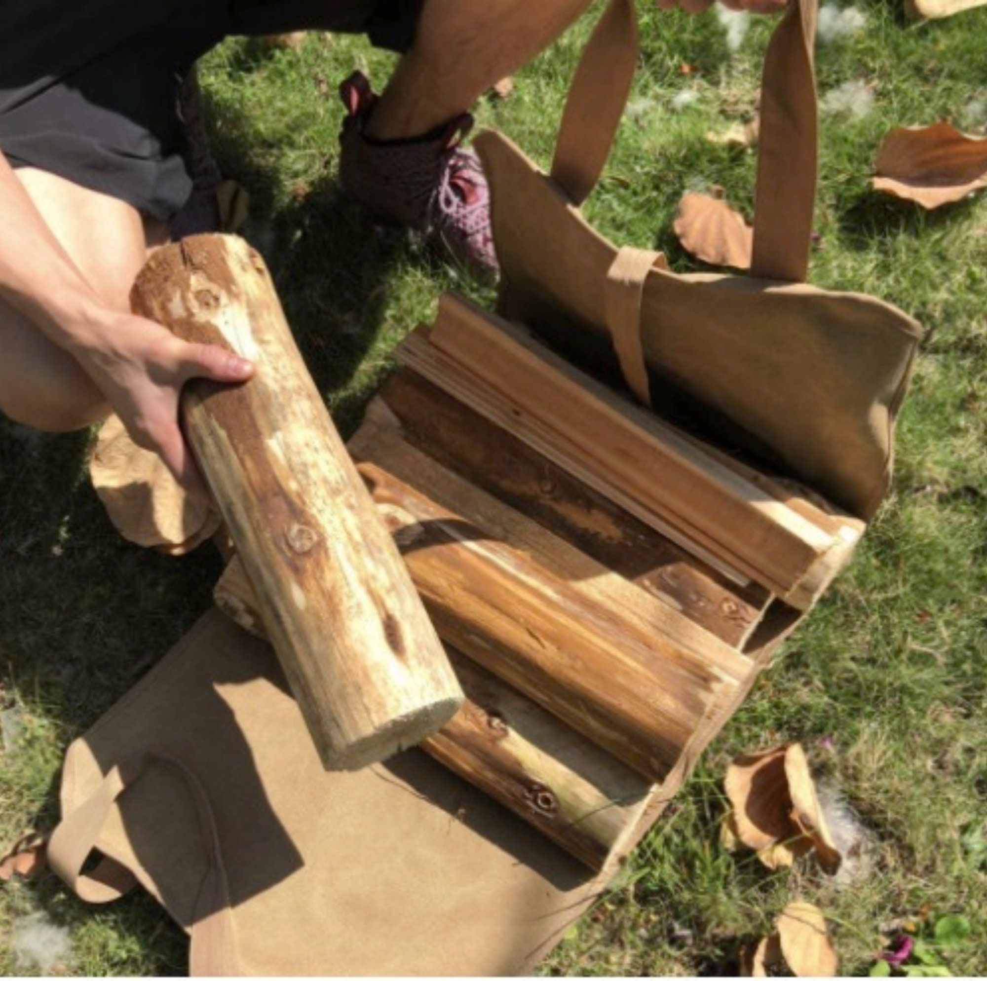 Firewood Carrier With Axe Sling - Etsy