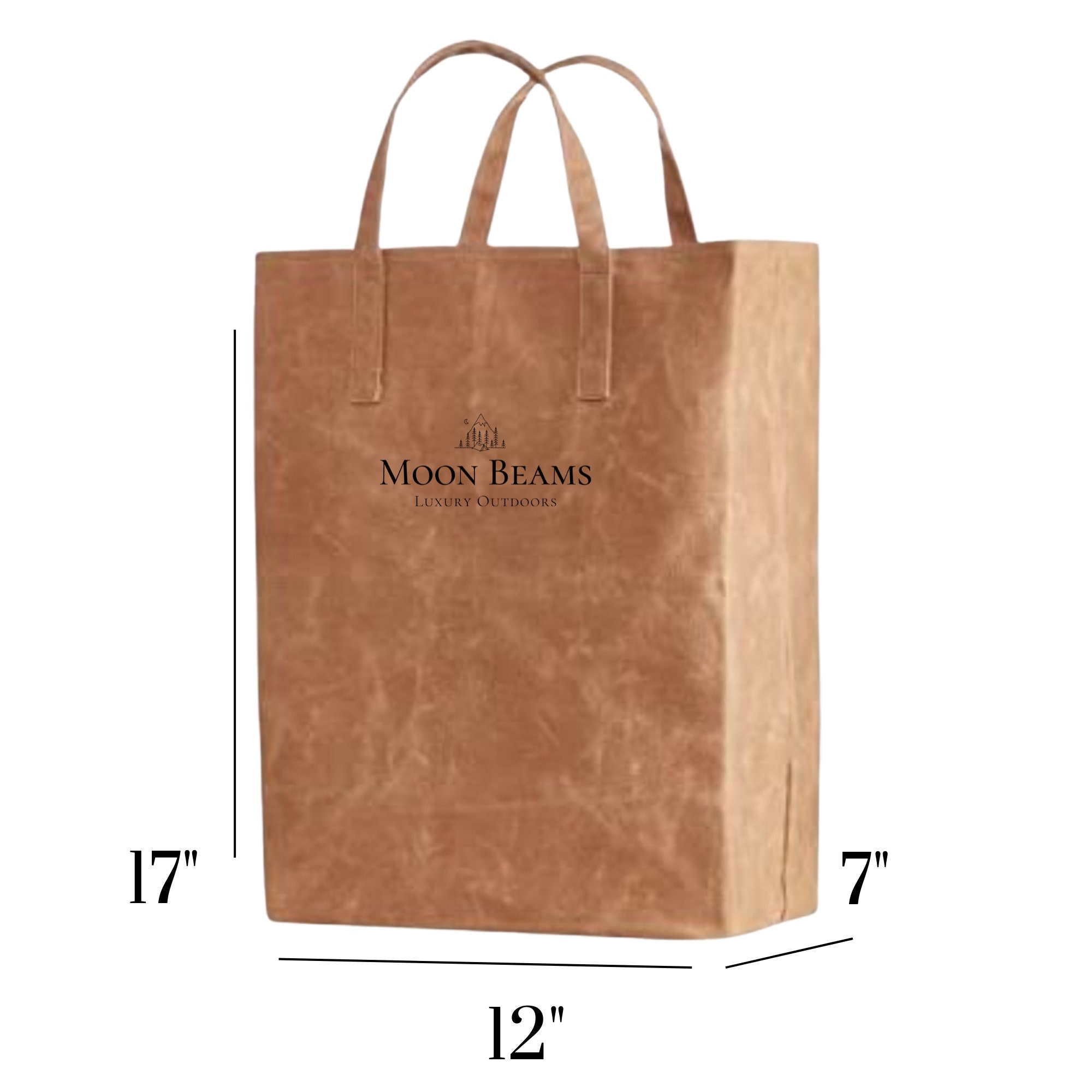 Reusable Market Bag, Waxed Canvas Tote, Over the Shoulder Grocery Bag ...