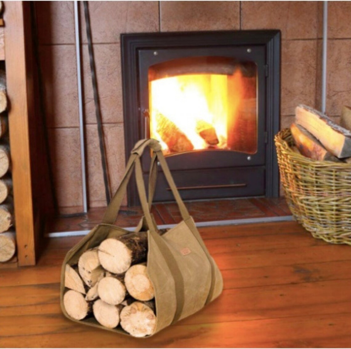 Firewood Carrier With Axe Sling - Etsy