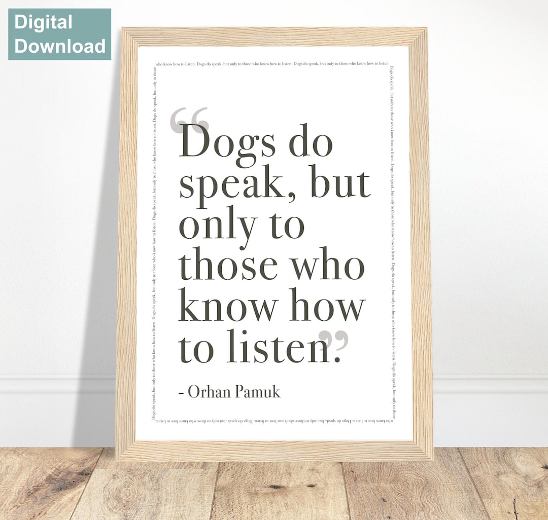Printable Wall Art Funny Quotes Touching Pet Quotes Gift for Pet Lovers ...