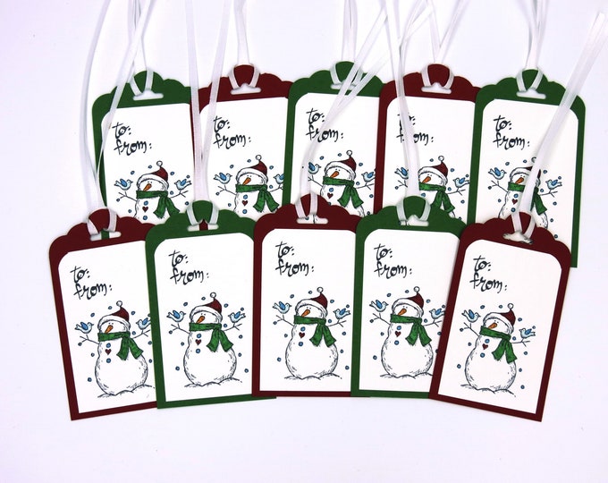 Christmas Tags Set of 10, Christmas Gift Tags, Stampin' Up! Christmas ...