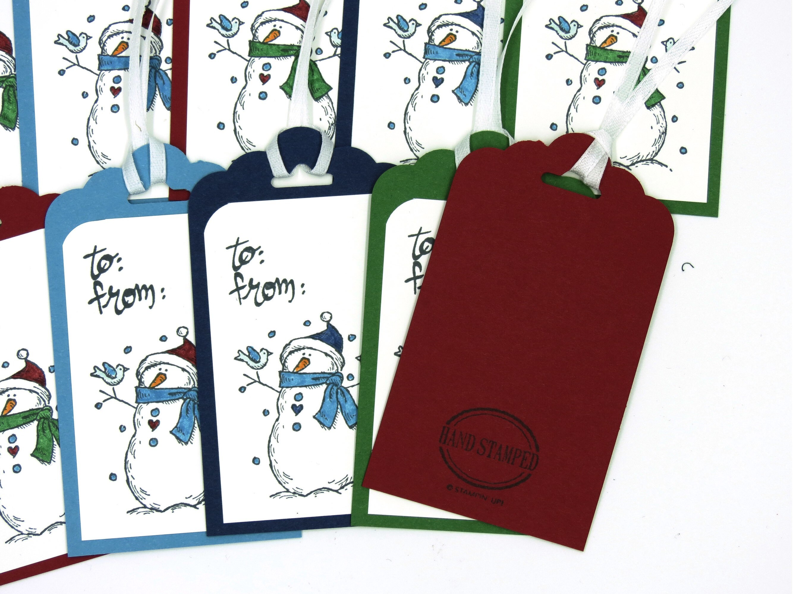 Christmas Tags Set of 10, Christmas Gift Tags, Stampin' Up! Christmas ...