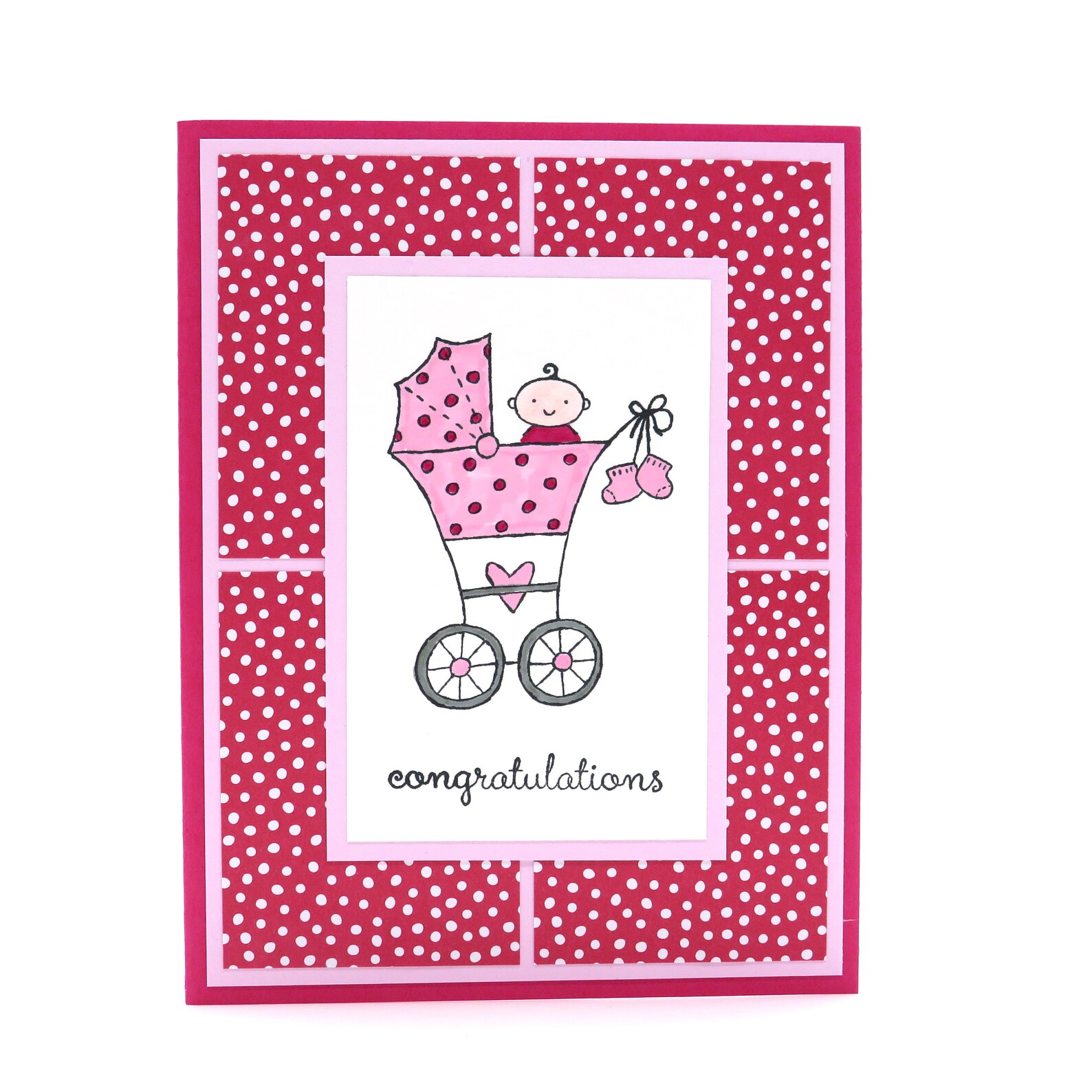 Baby Card, Congratulations Baby Card, Stampin up Card, Handmade Card ...