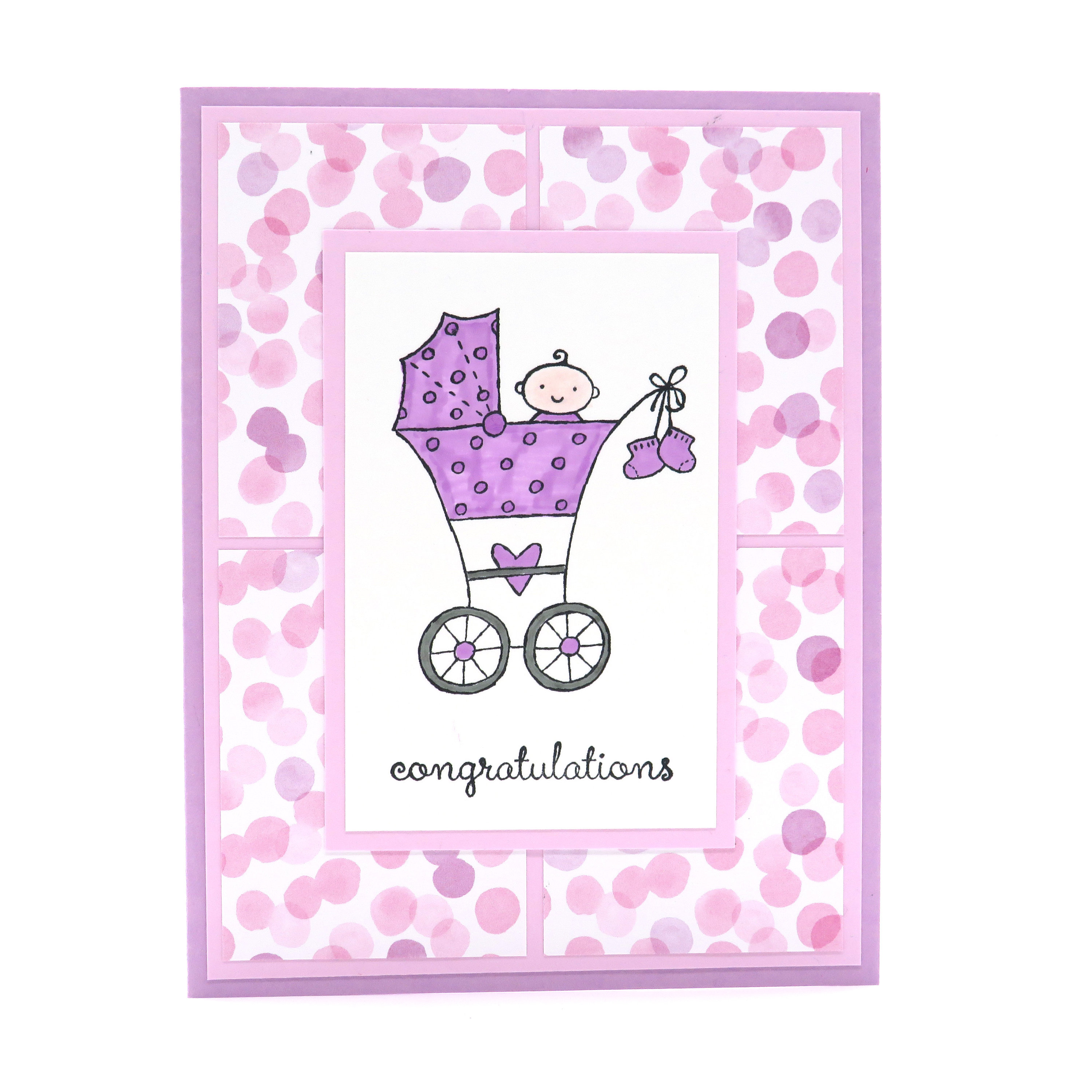 Baby Card, Congratulations Baby Card, Stampin up Card, Handmade Card ...