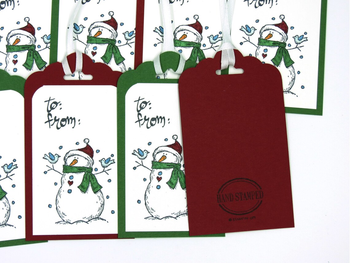 Christmas Tags Set of 10, Christmas Gift Tags, Stampin' Up! Christmas ...