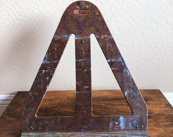 Vintage Wolsey Wooden Tabletop Art Easel, Tabletop Display Easel for ...