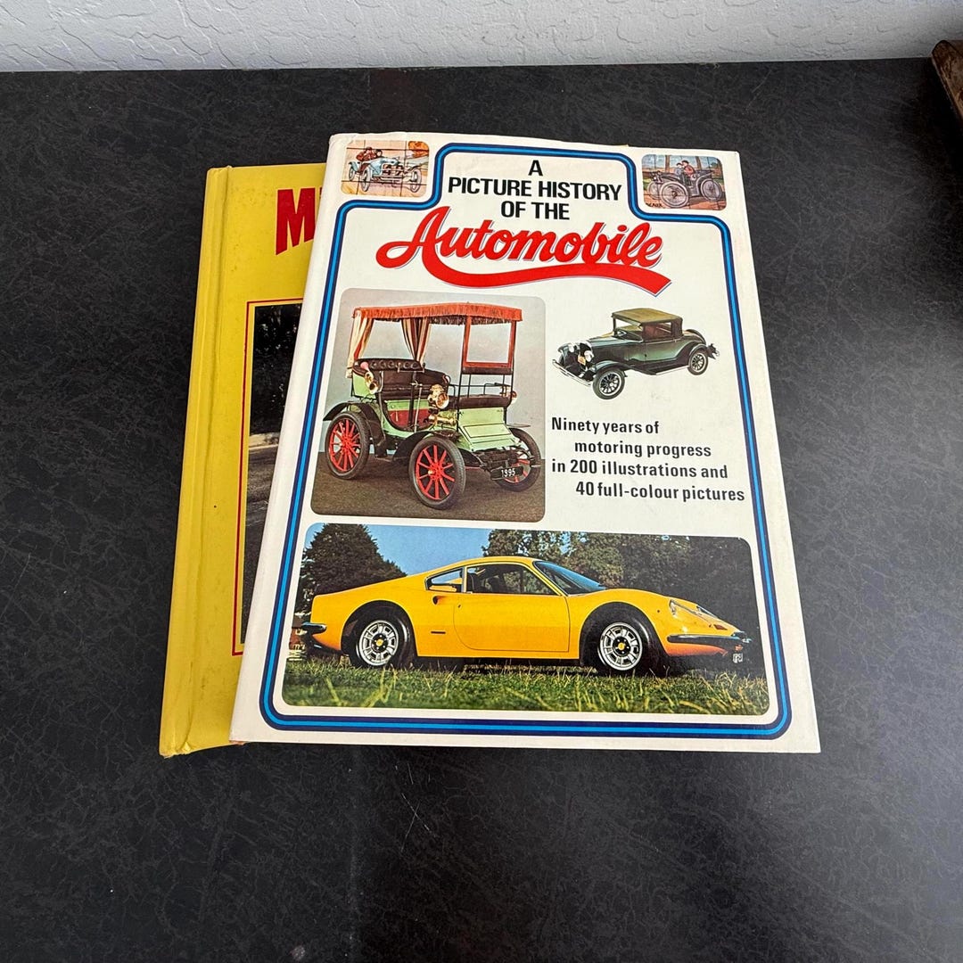 Vintage Car Coffee Table Book Set: 1950s Muscle Cars & Automobile ...