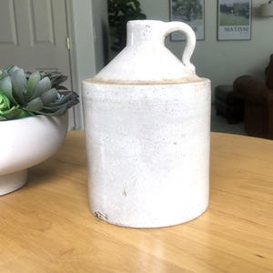 Antique Stoneware Jug, Rustic Farmhouse Moonshine Whisky Crock Vase ...