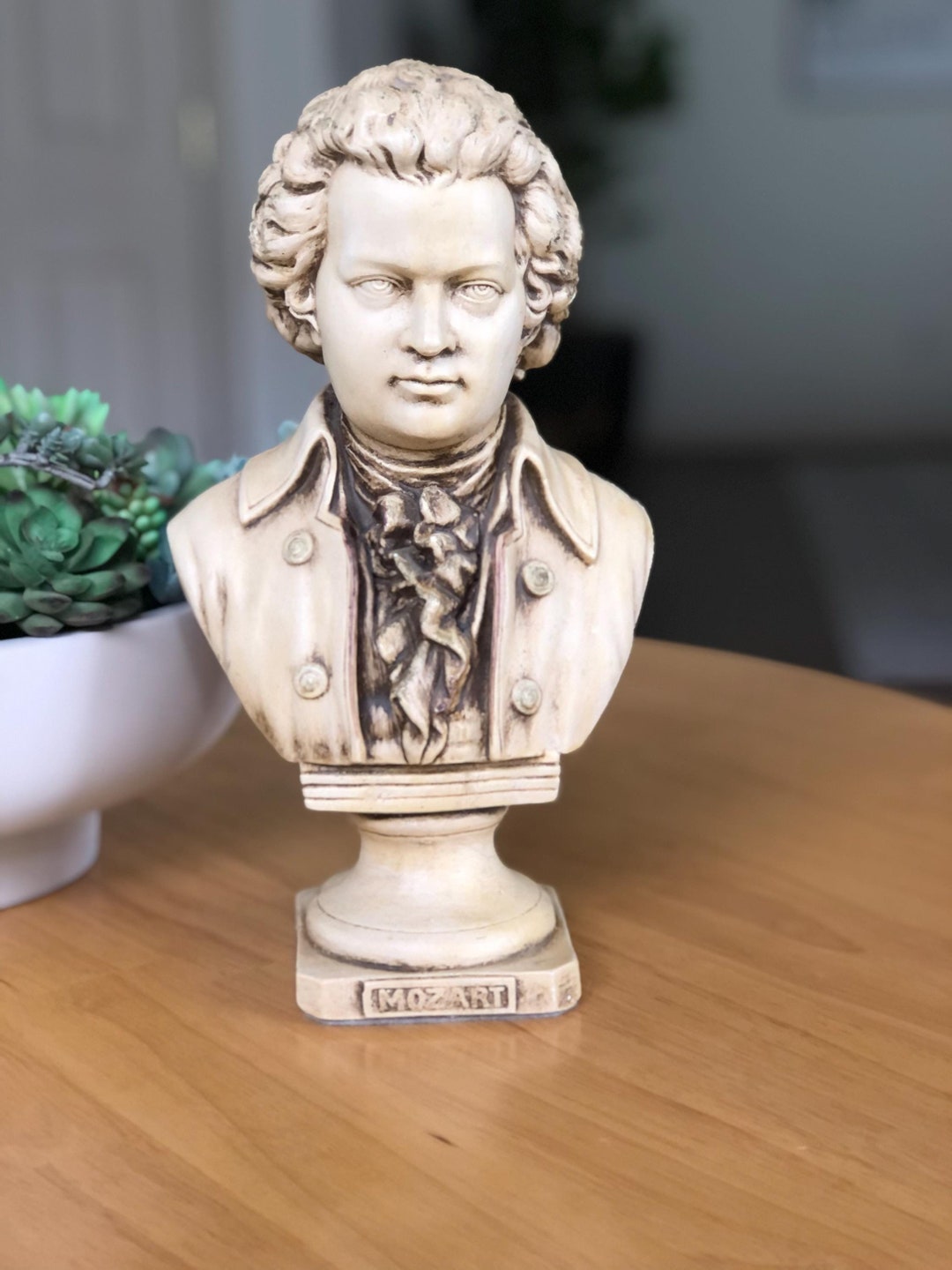 Famous Bust Sculptures, Vintage Mozart Bust Statue, Classical Music Art ...