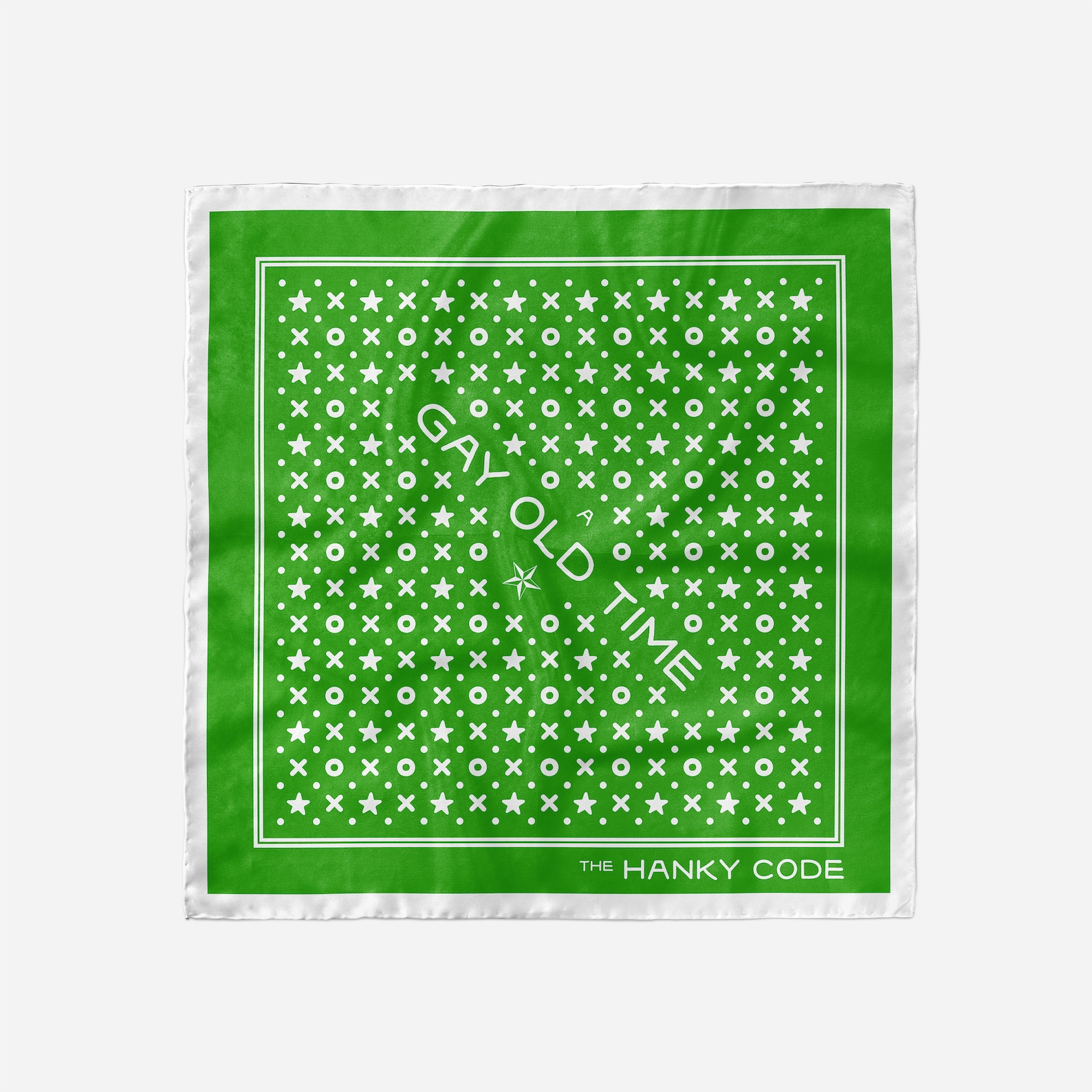 The Hanky Code Monogram Scarf in Green - Etsy