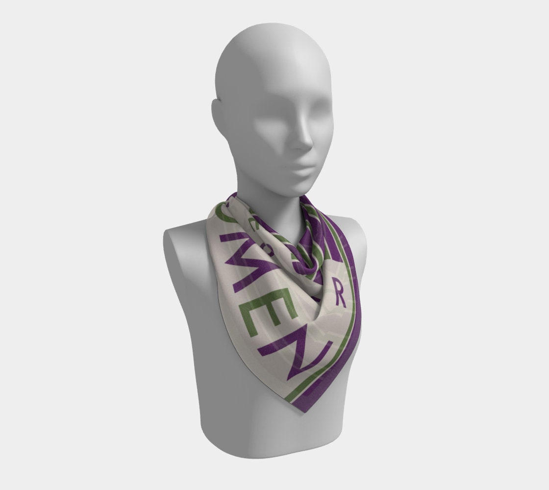 Suffragette "votes for Women" Scarf (history Collection) - Etsy UK