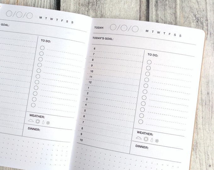 DAILY DOCKET Traveler's Notebook Insert Choice of 23 | Etsy