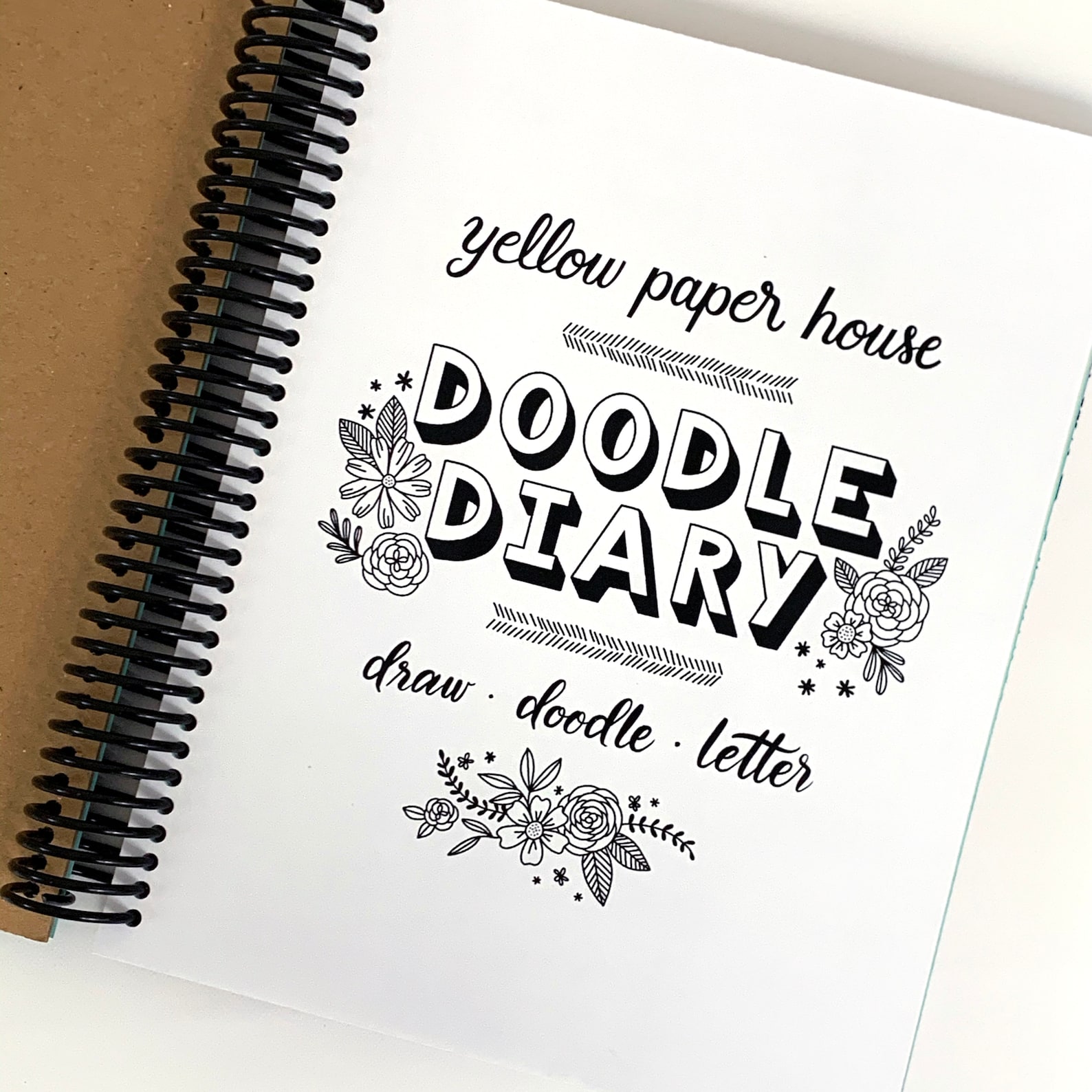 DOODLE DIARY - Learn Lettering and Drawing, Junque Junk Journal - Etsy