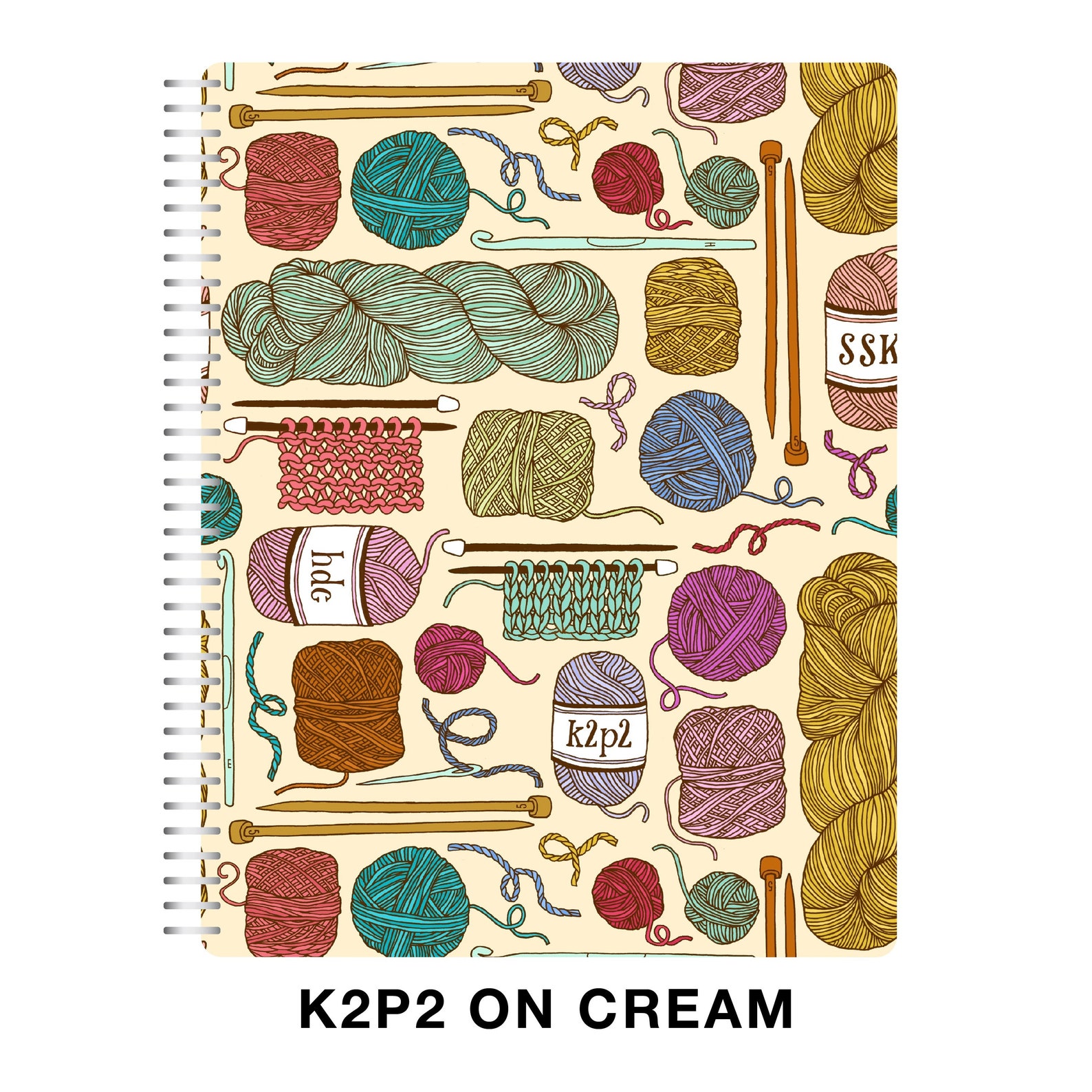 Spiral Knit & Crochet Notebook - Etsy