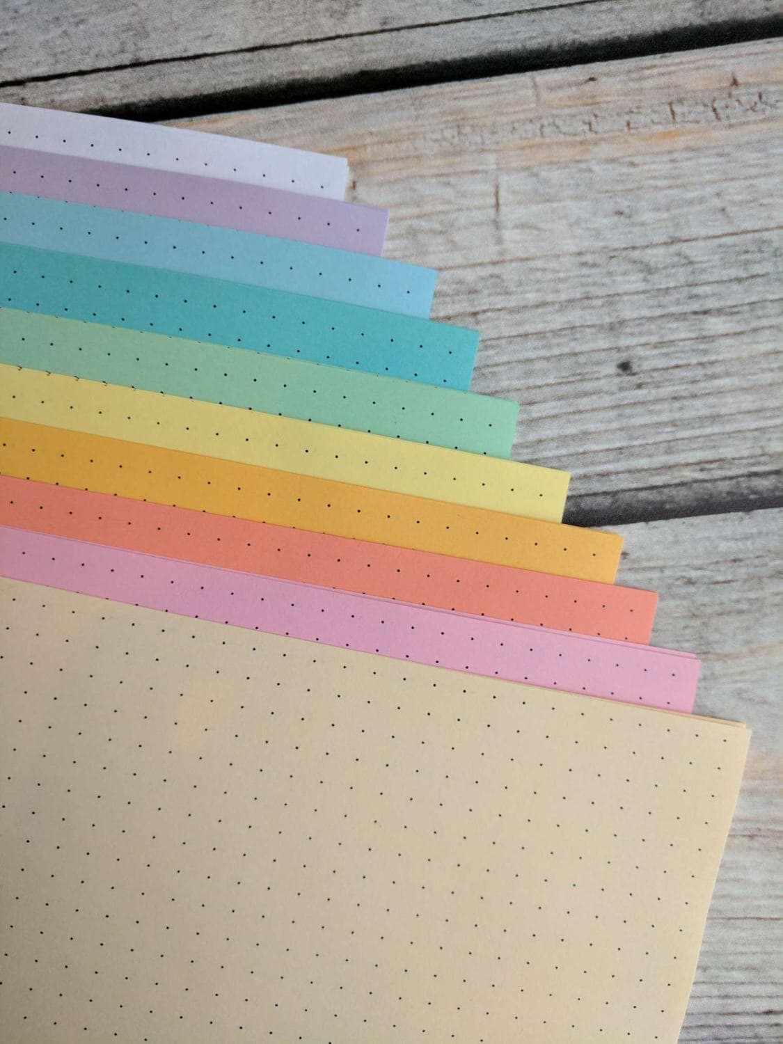 PASTEL RAINBOW Planner Paper Fits Happy Planner & Levenger - Etsy