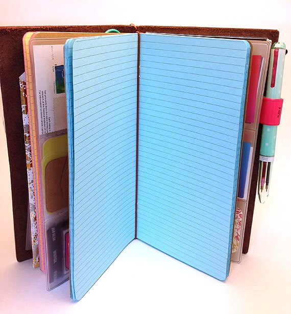 LINED Traveler's Notebook Insert Choice of 23 Colors and - Etsy