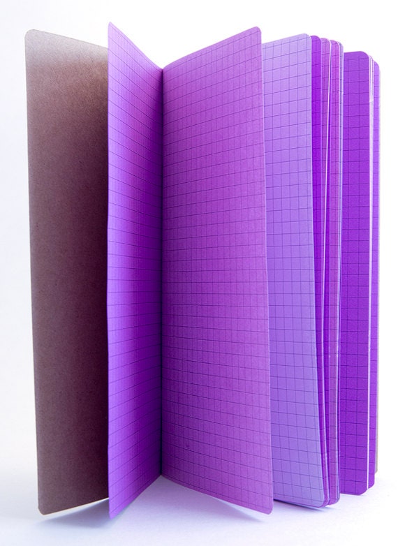 PURPLE PASSION Traveler's Notebook Insert Choice of - Etsy