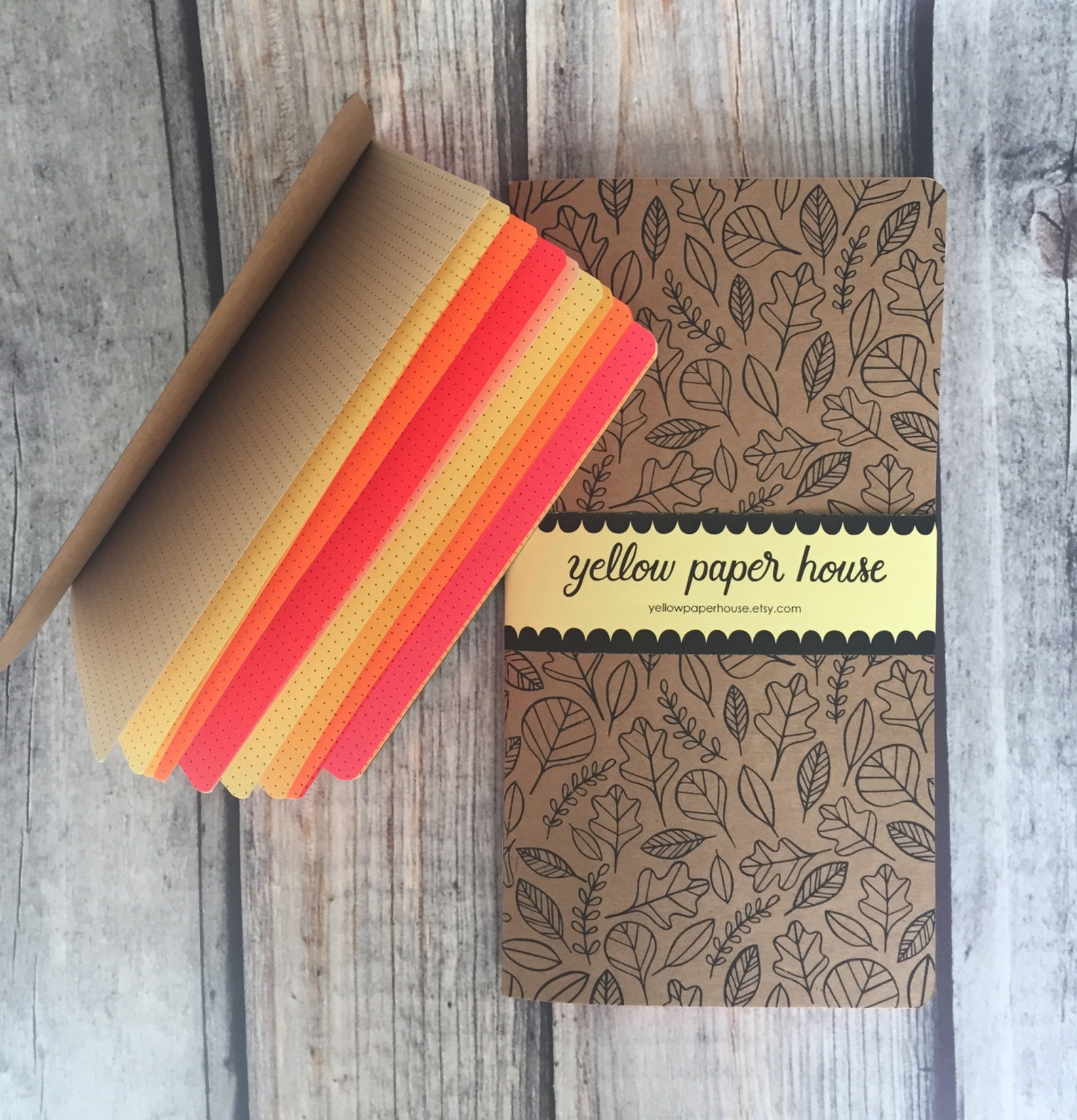 AUTUMN LEAVES Traveler's Notebook Insert Available in 8 - Etsy