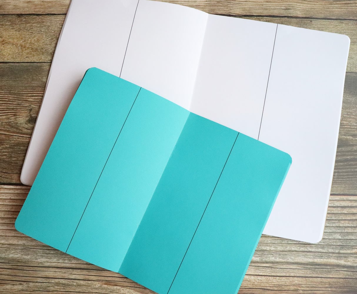 4 COLUMN VERTICAL DIY Travelers Notebook Insert B6 B6 Slim - Etsy