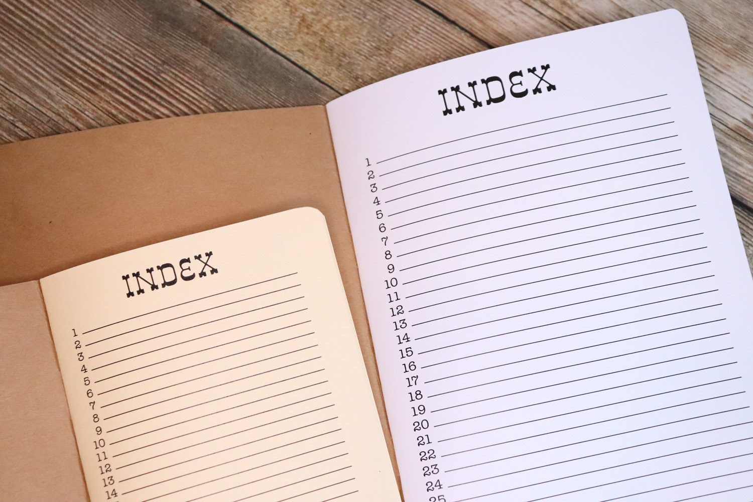 COLLECTIONS With Index Traveler's Notebook Insert Choice | Etsy