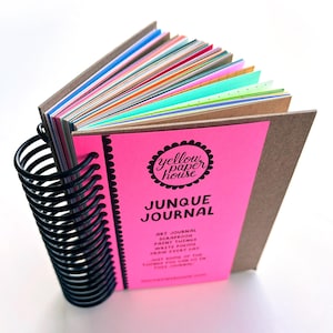 5" X 3.75" MINI JUNQUE JOURNAL - for Art Journaling, Scrapbooking, Junk ...