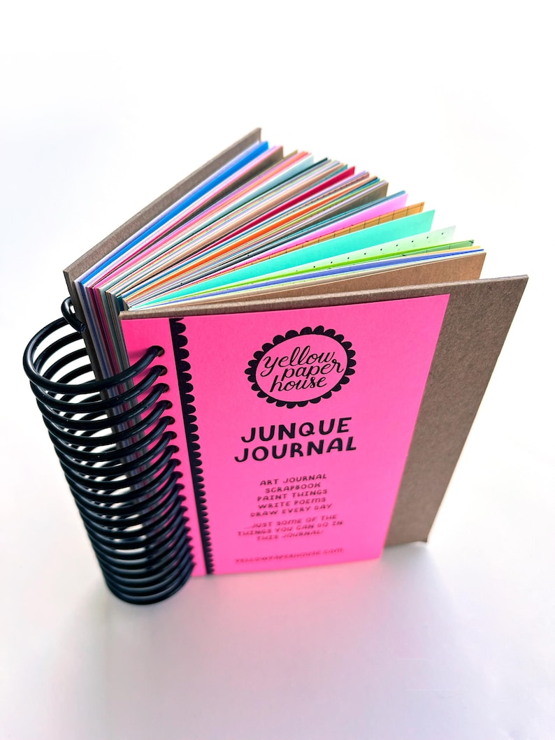 5" X 3.75" MINI JUNQUE JOURNAL - for Art Journaling, Scrapbooking, Junk ...