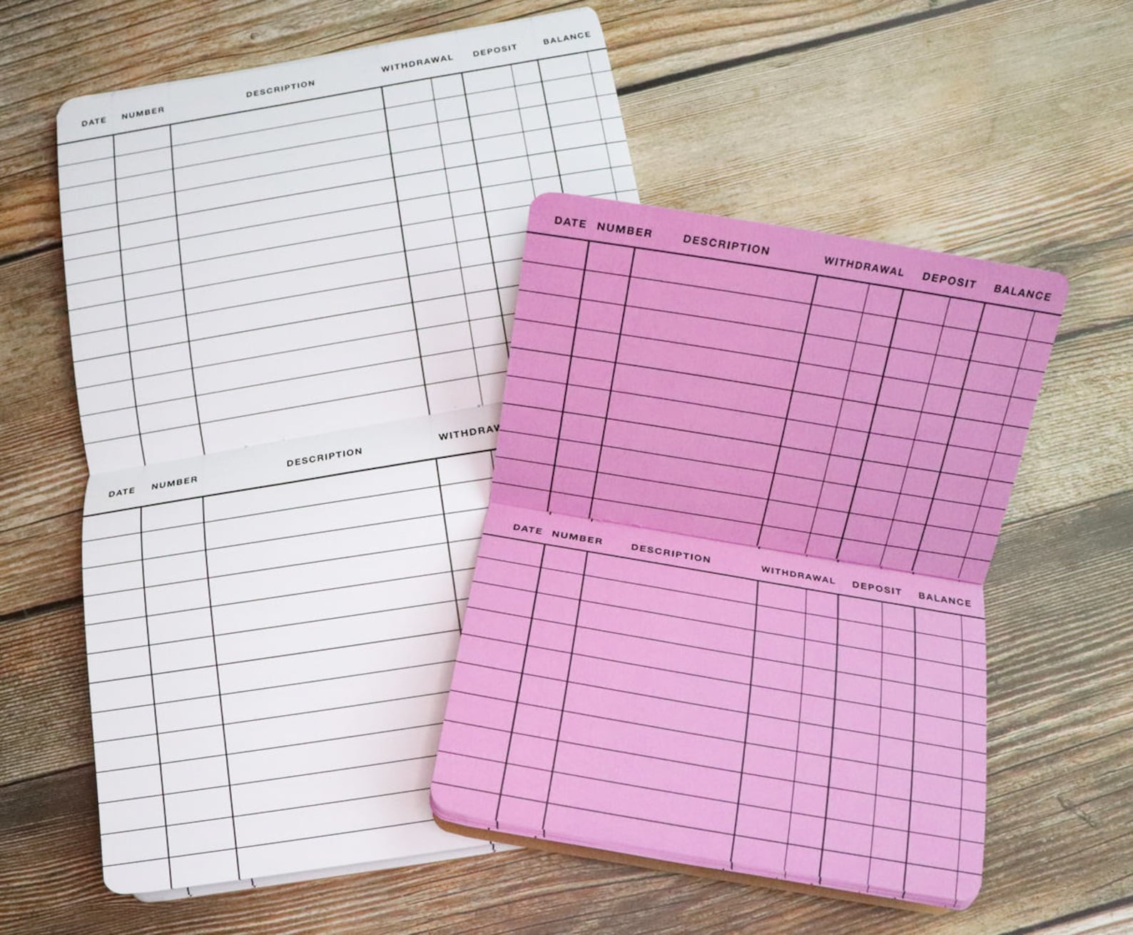 CHECKBOOK Register Traveler's Notebook Insert Choice of 23 Colors and 8 ...