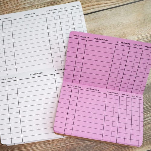 CHECKBOOK Register Traveler's Notebook Insert Choice of - Etsy