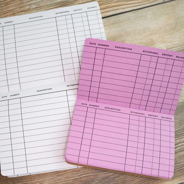 Check Register Notebook - Etsy
