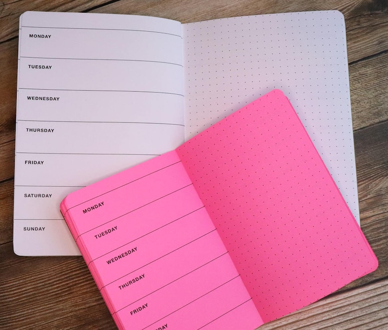 HORIZONTAL WEEKLY DOTS Undated Traveler's Notebook Insert - Etsy