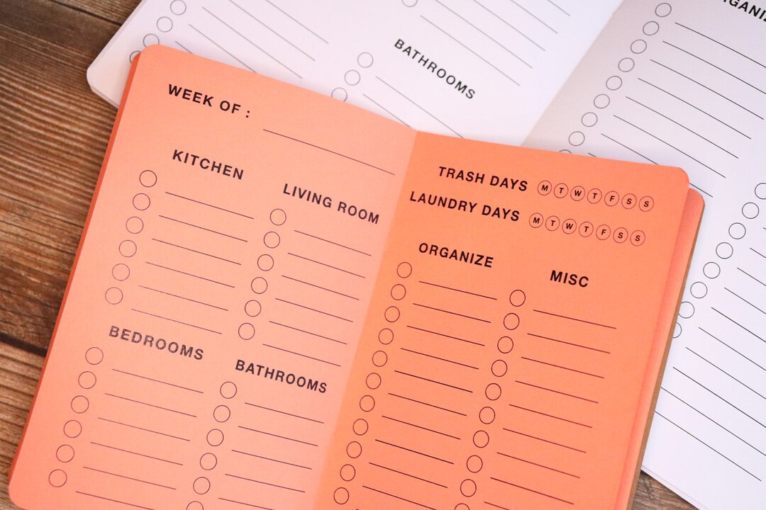CLEANING / HOUSEHOLD Traveler's Notebook Insert - Choice of 23 Colors ...