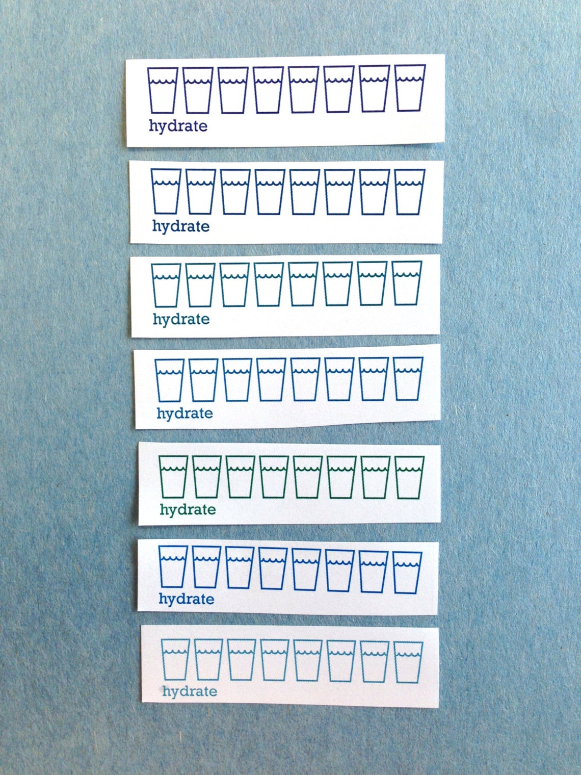 Printable 2 X .5 Inch Hydration Tracker Stickers Instant - Etsy UK