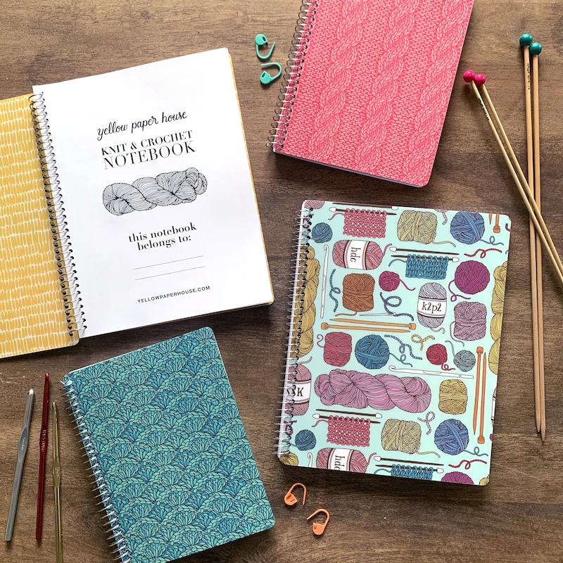 Knitting Spiral Notebook - Etsy