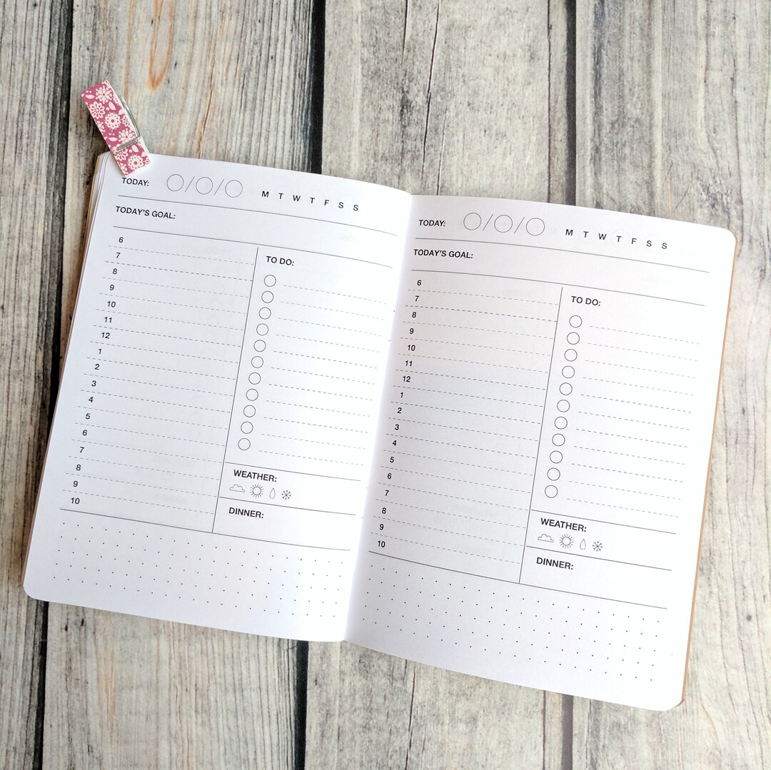 DAILY DOCKET Traveler's Notebook Insert - Choice of 23 Colors and 8 ...